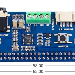 Audio HAT Module for Raspberry Pi 4B/3B+/3B/2B/B+/A+/Zero/Zero W/Pi Zero WH,WM8960 Hi-Fi Sound Card HAT Stereo CODEC, Play/Record