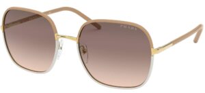 prada 0pr67xs beige/white/light brown gradient light grey/white one size