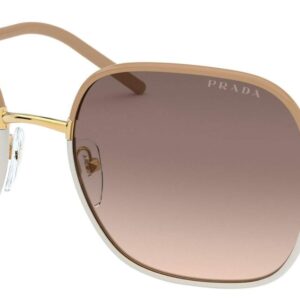 Prada 0PR67XS Beige/White/Light Brown Gradient Light Grey/White One Size