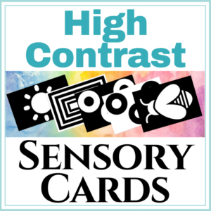 high contrast sensory cards for toddlers and babies | 80 cards