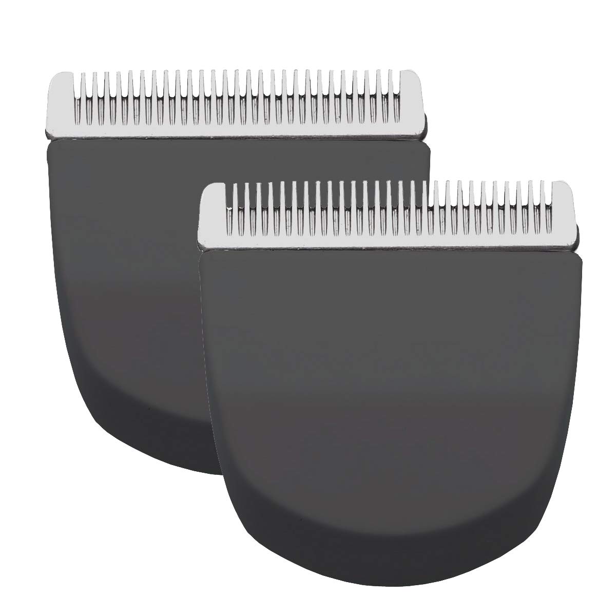 Audoc 2 Pack Black Professional Peanut Clipper/Trimmer Snap On Replacement Blades #2068-300-Fits Compatible with Professional Peanut Hair Clipper