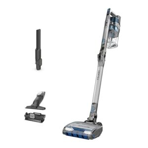 shark iz462h vertex ultra lightweight cordless stick vacuum with duoclean powerfins, crevice, pet multi-tool, anti-allergen, brush, removable handheld, flex, 60 min runtime, blue, multiflex