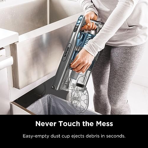 Shark IZ462H Vertex Ultra Lightweight Cordless Stick Vacuum with DuoClean PowerFins, Crevice, Pet Multi-Tool, Anti-Allergen, Brush, Removable Handheld, Flex, 60 min Runtime, Blue, MultiFLEX