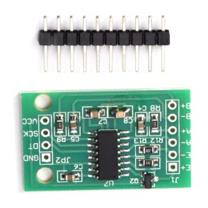 Load Cell Amplifier, 5Pcs HX711 Dual-Channel 24 Bit Weight Weighing Load Cell Conversion Module Accessory with Pin Header, Pressure Sensor