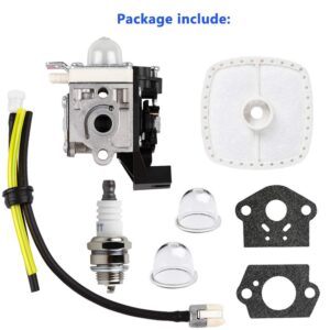 HPENP SRM 225 Carburetor for Echo SRM225 GT225 GT225i PE225 PAS225 SHC225 PPF225 SRM225i GT225L PPF235ES SHC225S Trimmer Premium Weed Eater Edger Carb with Tune Up Kit Primer Bulb Spark Plug fuel line