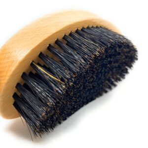 THEFANSI Original Beard Brush for Men With 100 First Cut Boar Bristles. Made in Pear Wood and Firm Bristles. THEFANSI Hair Brush Keeps hair clean, healthy, shiny and protected