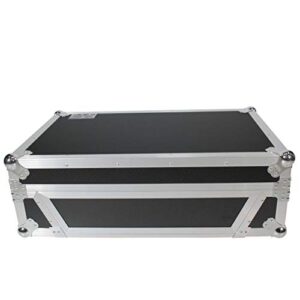 ProX XS-PRIME4W2U ATA Flight Case For Denon PRIME 4 DJ Controller with 2U Rack Space and Wheels