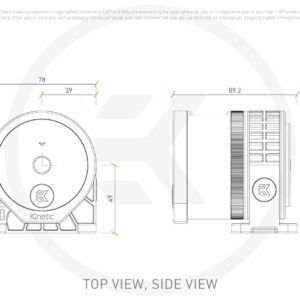 EKWB EK-Quantum Inertia D5 PWM Pump, Digital RGB, Plexi