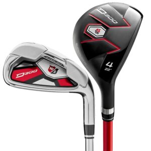 wilson staff new d300 sl superlight 4-pw combo hybrid irons steel uniflex