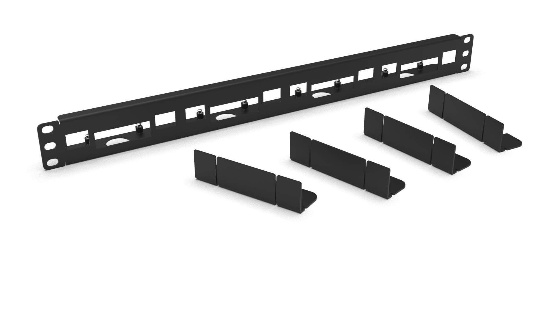 MyElectronics Raspberry Pi Rack Mount for 1-4 Raspberry Pi + 4 ‘snap-Off’ Blank Covers