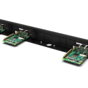 MyElectronics Raspberry Pi Rack Mount for 1-4 Raspberry Pi + 4 ‘snap-Off’ Blank Covers