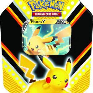 Pokémon POK80779-D6 TCG: V Powers Tin (one at Random), Mixed Colours