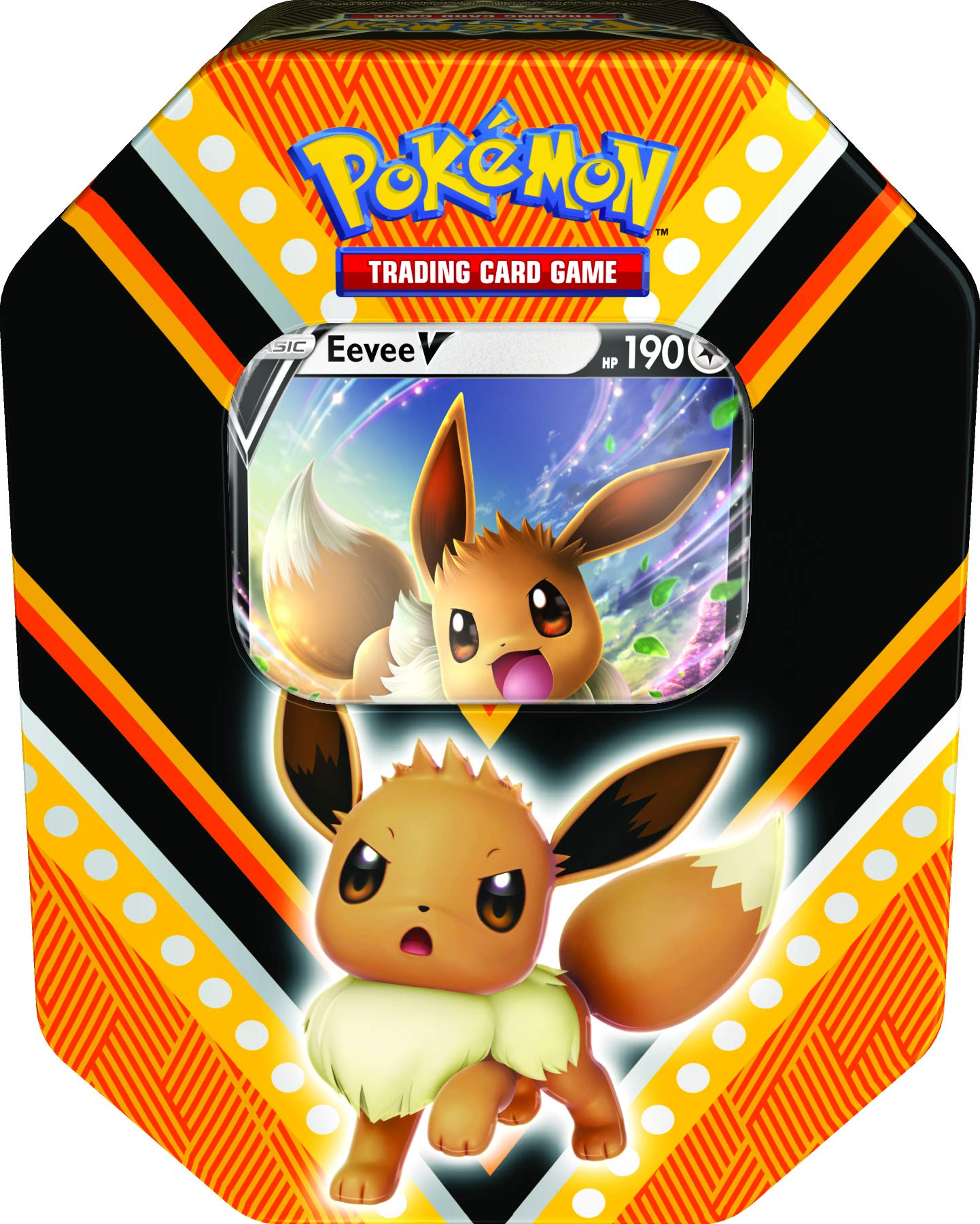 Pokémon POK80779-D6 TCG: V Powers Tin (one at Random), Mixed Colours