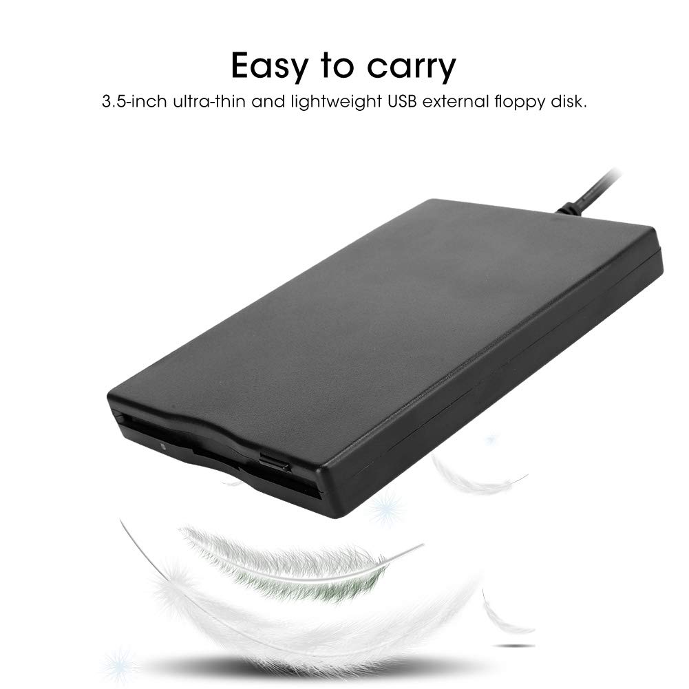 Annadue Disk Drive, Compatible with USB 1.1/2.0/3.0 Floppy Disk Drive, Portable Card Reader, for Desktop laptops