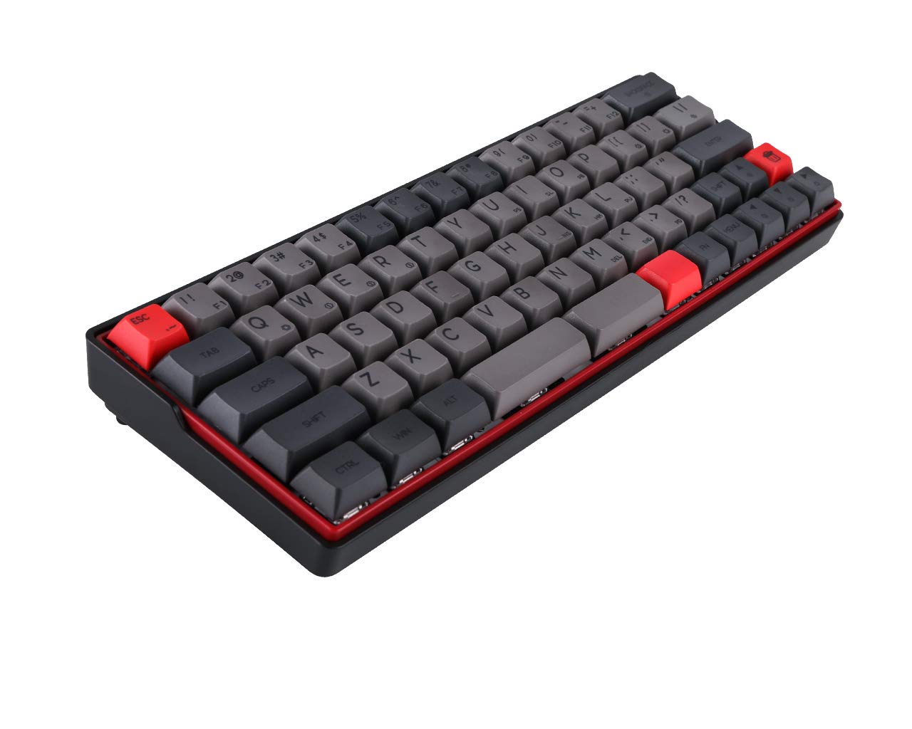 KEMOVE DK61 Wireless 60% Mechanical Gaming Keyboard, Bluetooth 5.1 Hot Swappable Keyboard RGB Backlit PBT Keycaps Full Keys Programmable (Gateron Switch) (Gateron Optical Blue Switch, Dolch)