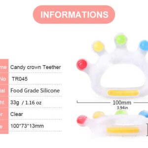 Baby Palm Teether, Silicone Teething Toys for Babies 0-6 Months,6-12 Months, Soothing Teething Pain, BPA Free, Easy Grasp, Anti-Choking