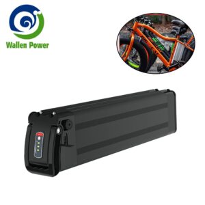 Wallen Power Ebike Battery 24V 36V 48V 10AH 13AH 15AH Silver Fish Lithium Ion Battery for 500W/350W/200W Electric Bike E-Bike Discharge Electric Bicycles (Black, 36V13AH 500W)