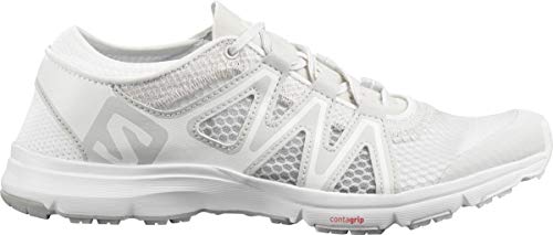 Salomon Crossamphibian Swift 2 Hiking Shoes for Women Sneaker, Lunar Rock/White/Alloy, 9