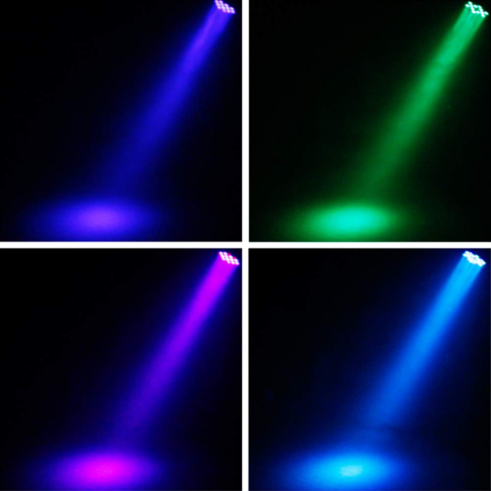 Rechargeable Par Can Lights U`King Wireless LED Uplights Battery Powered Uplighting RGB 36W Stage Lighting for Events DJ Disco Wedding Party - 4 Pack