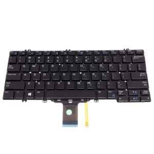 us backlit keyboard frameless (without frame) for dell latitude e5280 5280 5288 5289 7280 7290 7380 dpn 0346tj 00npn8