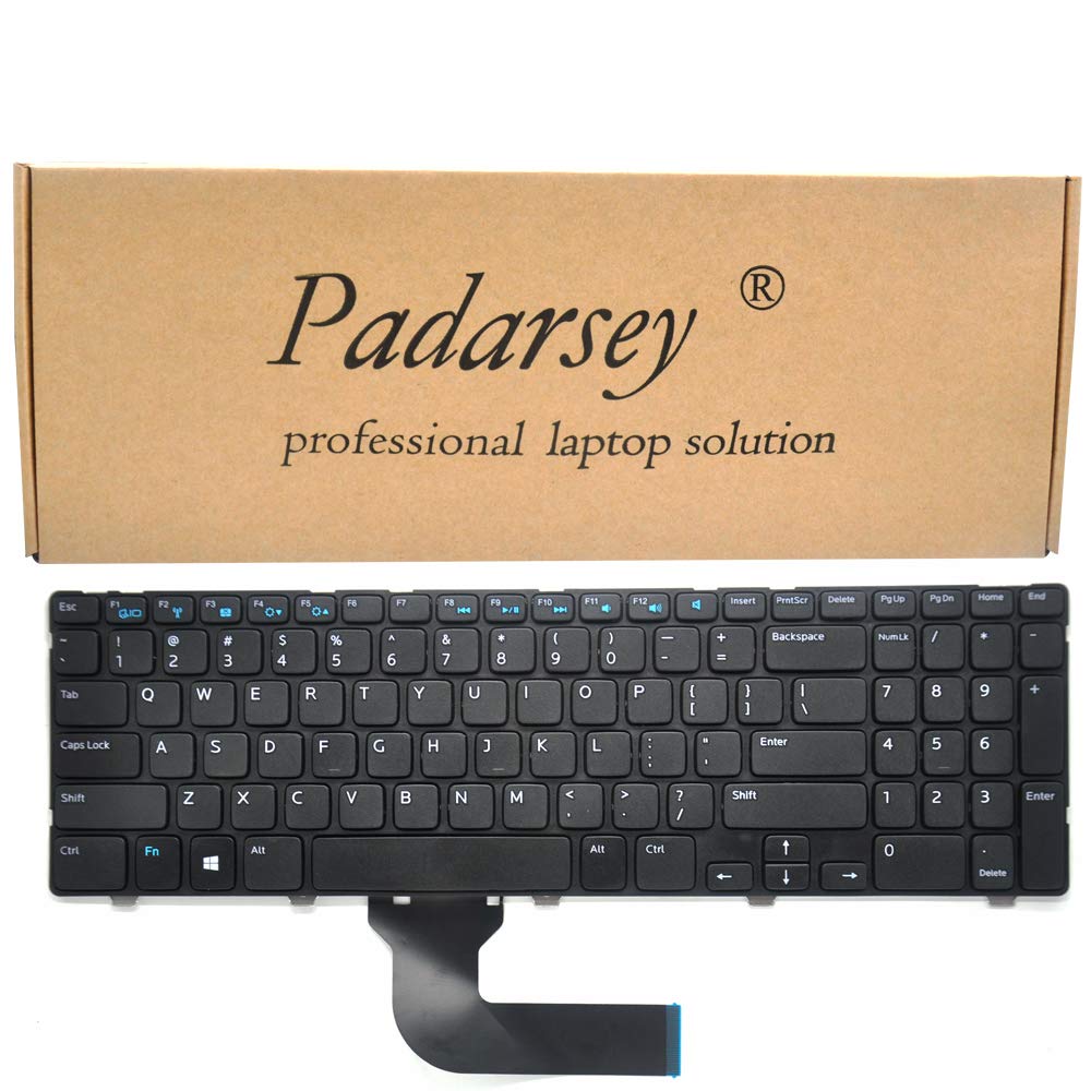 Padarsey Replacement Keyboard Compatible with Dell Inspiron 15-3521 15-3537 15R-5521 15R-5528 15R-5537 M531R Vostro 2521 Laptop