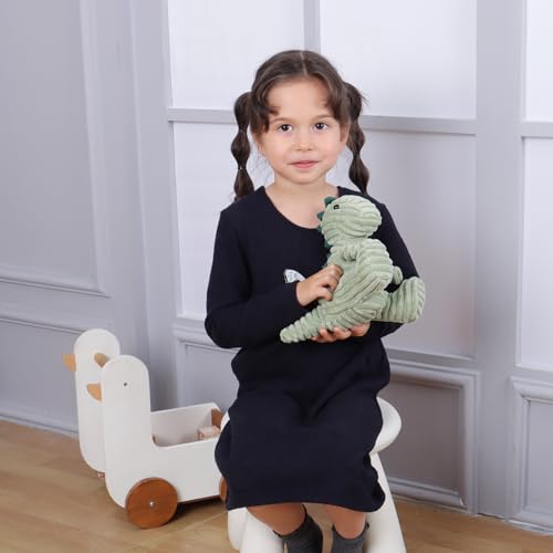 Apricot Lamb Toys Plush Matcha Dinosaur Stuffed Animal Soft Cuddly Perfect for Childs (Matcha Dino, 8 Inches)