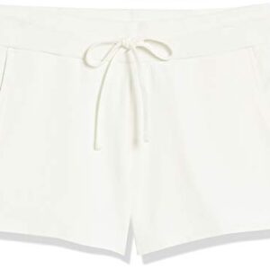 The Drop Women's Elaina Pull-On French Terry Sweatshort, Ivory, M