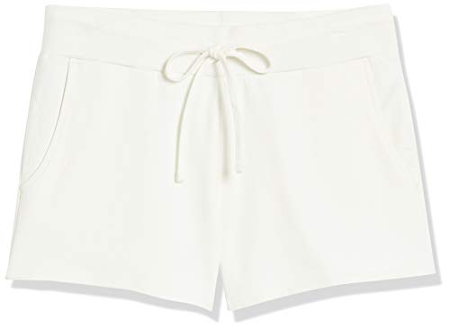 The Drop Women's Elaina Pull-On French Terry Sweatshort, Ivory, M