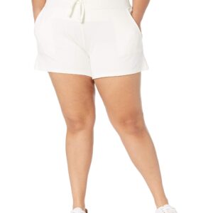 The Drop Women's Elaina Pull-On French Terry Sweatshort, Ivory, M