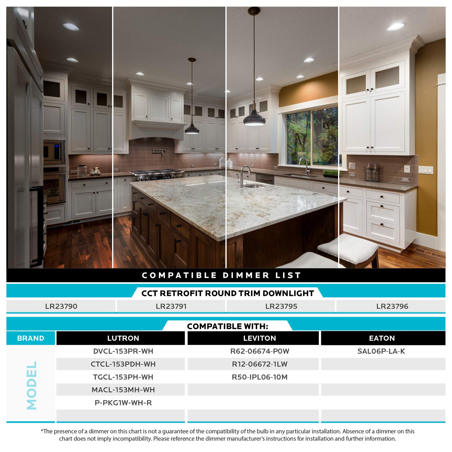 LUXRITE 5/6 Inch LED Recessed Retrofit Downlight, 14W=90W, CCT Color Selectable 2700K | 3000K | 3500K | 4000K | 5000K, Dimmable Can Light, 1100 Lumens, Wet Rated, Energy Star, Baffle Trim (4 Pack)