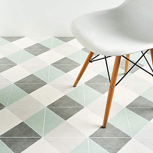 Anya Sage Diamond Square 9 in. x 9 in. Matte Porcelain Tile Sample