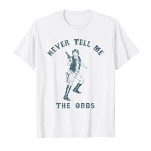 Star Wars Han Solo Never Tell Me The Odds Portrait T-Shirt