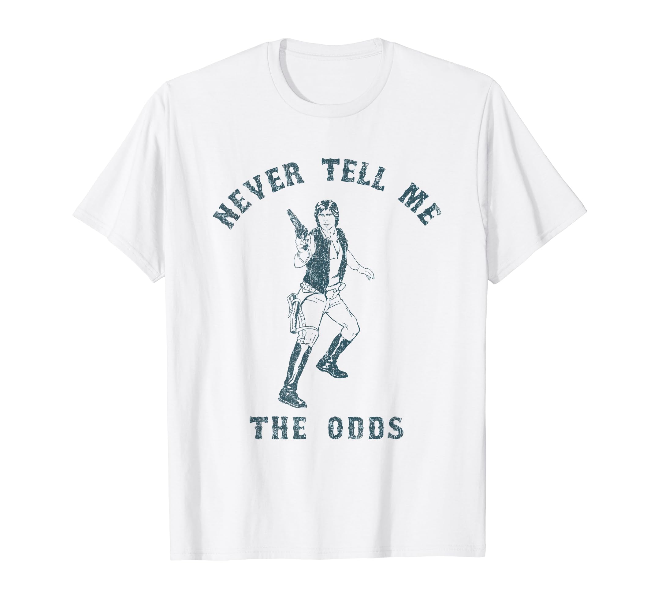 Star Wars Han Solo Never Tell Me The Odds Portrait T-Shirt