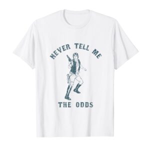 Star Wars Han Solo Never Tell Me The Odds Portrait T-Shirt