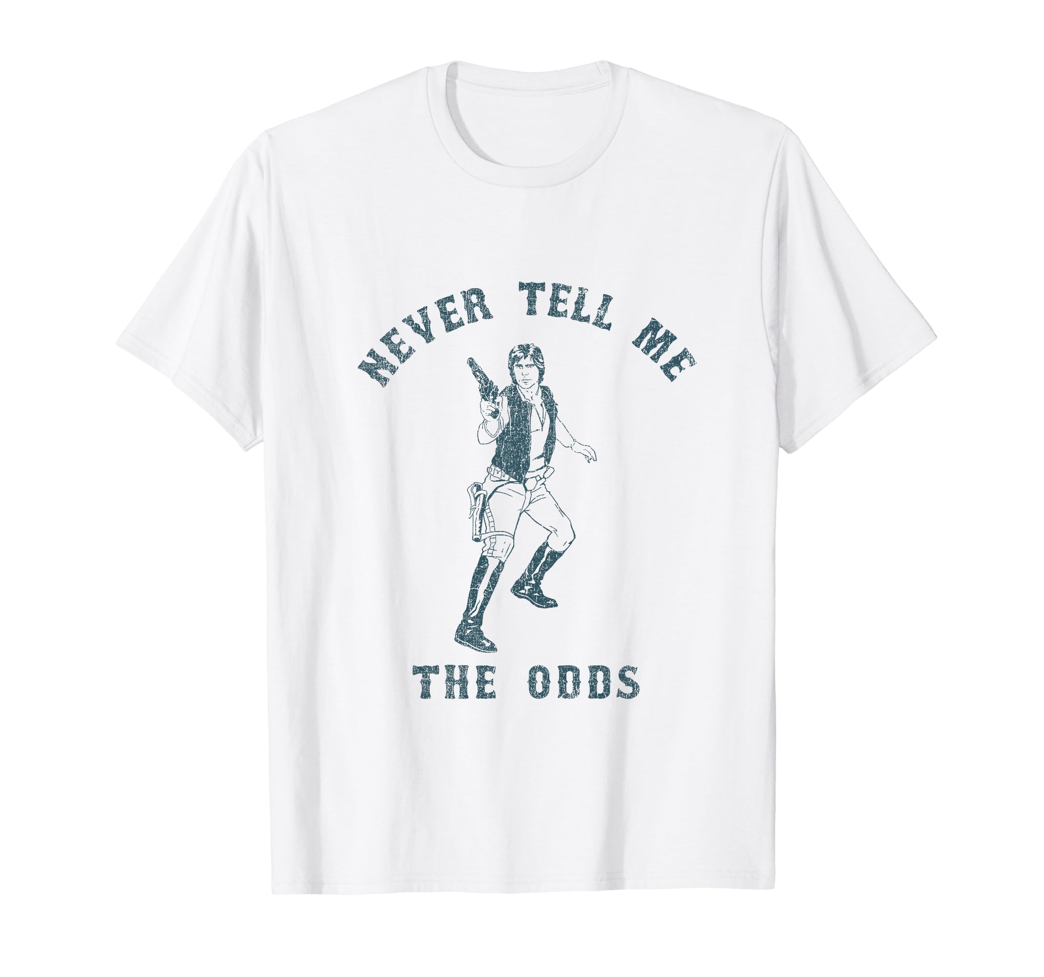 Star Wars Han Solo Never Tell Me The Odds Portrait T-Shirt