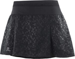 salomon womens skort shorts, black, small