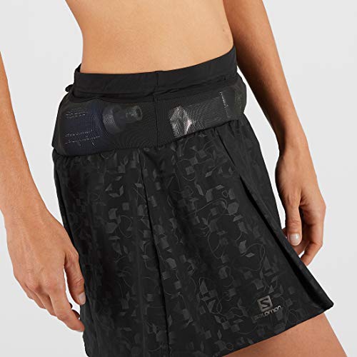 Salomon womens Skort Shorts, Black, Small