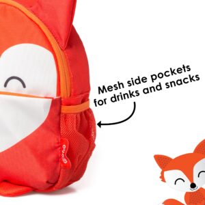 Diono Fox Character Kids Mini Back Pack Toddler Leash & Harness for Child Safety, with Padded Shoulder Straps for Child Comfort