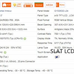 Innolux Chimei 15 Inch LCD Display G150XGE-L04 with Full kit of Driver Board