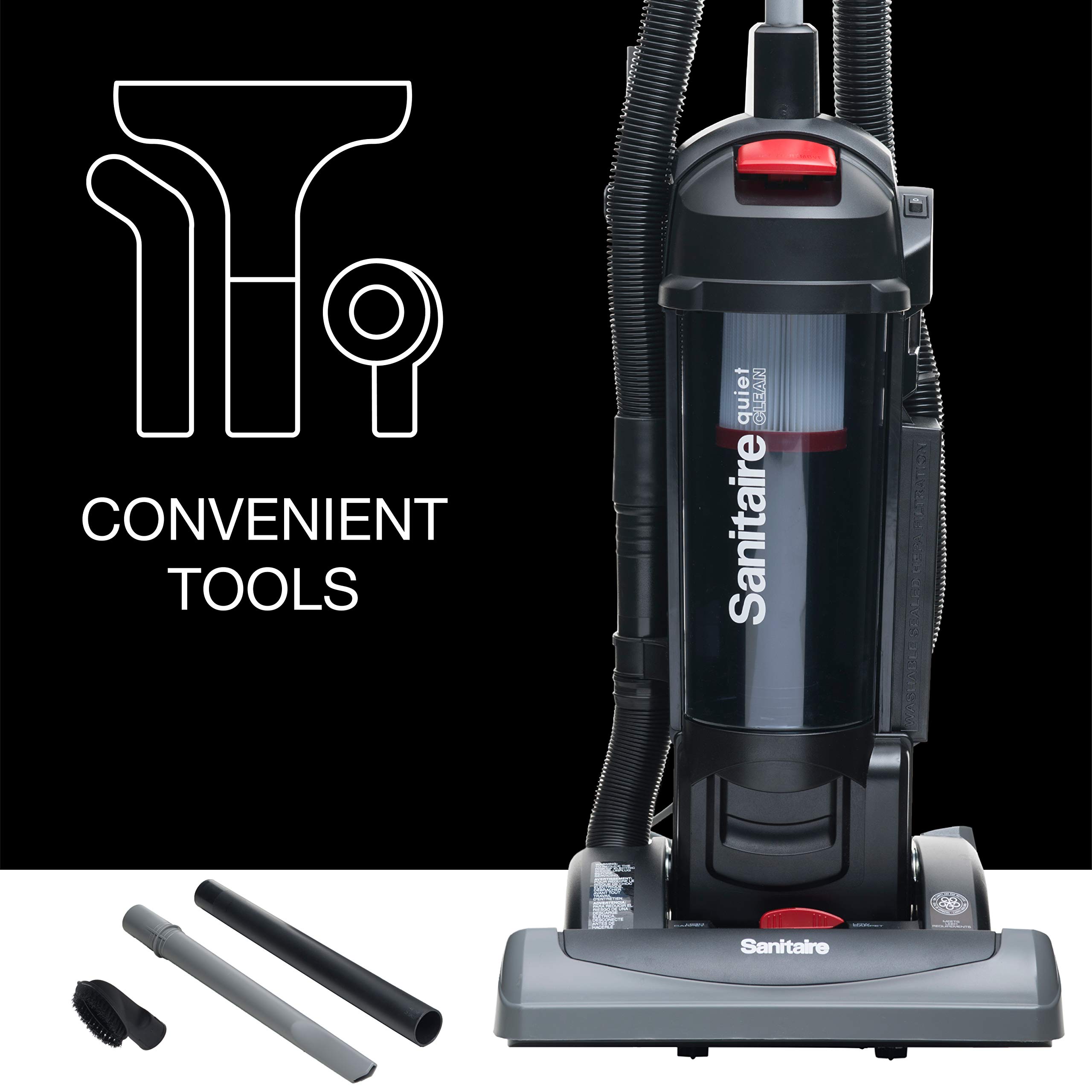 Sanitaire Force Upright Commercial Vacuum SC5845D,Black