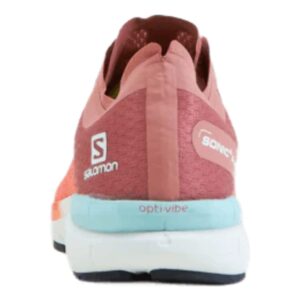 Salomon Sonic 4 Accelerate Running Shoes for Women, Persimon/White/Brick Dust, 8