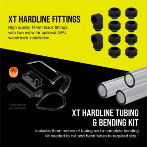 Corsair Hydro X Series XH305i Hardline Water Cooling Kit with/incl XC7 CPU Water Block, XR5 360mm Radiator, XD5 Pump Res and iCUE QL120 RGB Fans