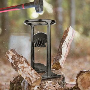 Yan Ran Firewood Kindling Splitter - Manual Wood Log Splitter Firewood Cutter - Cast Iron Wood Splitter Wedge for Home, Campsite (6.5" DIAM.)