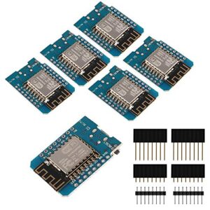 aitrip d1 mini wifi dev board,mini nodemcu lua 4m bytes wlan wifi internet development board base on esp8266 esp-12f for arduino, 100% compatible with wemos d1 mini (pack of 6)