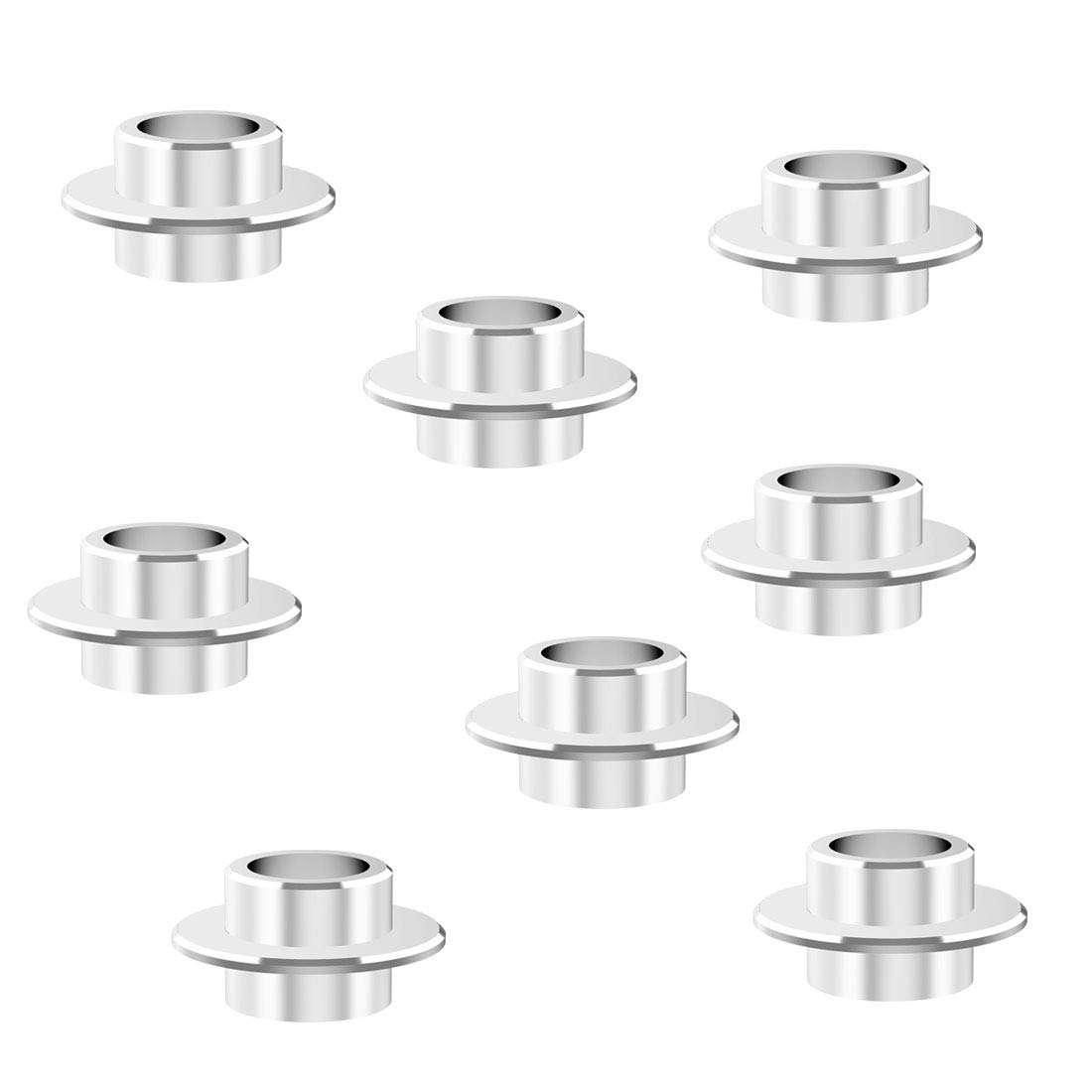 Newsfana Aluminum spacers Skates 8-Pack Spacers for Inline Skate 8mm Axles Spacers (Silver)