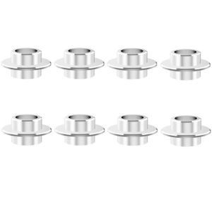 Newsfana Aluminum spacers Skates 8-Pack Spacers for Inline Skate 8mm Axles Spacers (Silver)