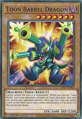 Toon Barrel Dragon - LDS1-EN064 - Common - 1st Edition