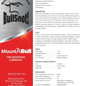 BULLSNOT! MOUNTABULL TIRE MOUNTING Lubricant