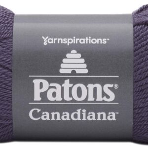 Patons Yarn CANADIANA Solid GLO, Purple Glow