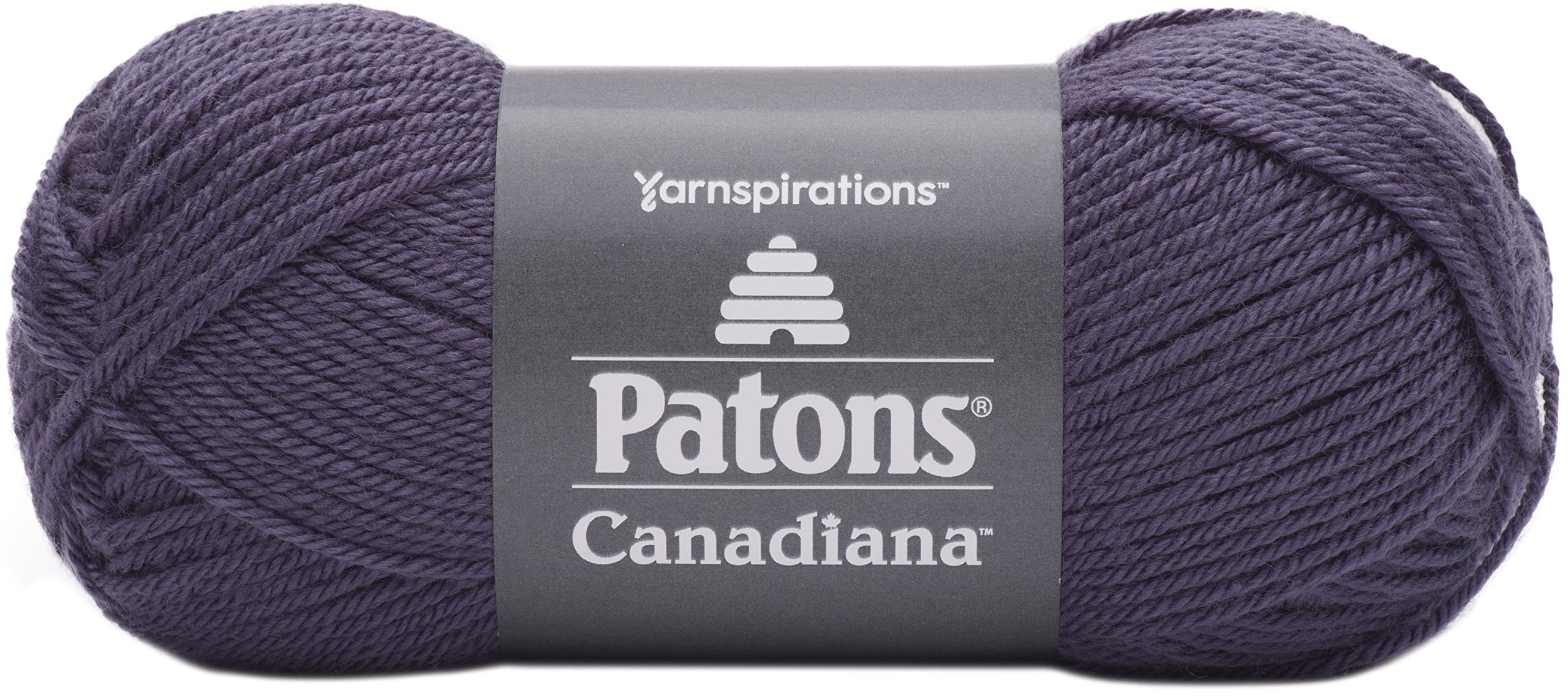 Patons Yarn CANADIANA Solid GLO, Purple Glow